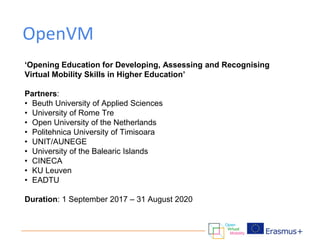 Opening up Virtual Mobility: a study of skills and competences | PDF