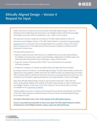 Ethically Aligned Design (Version 2 - For Public Discussion) | PDF