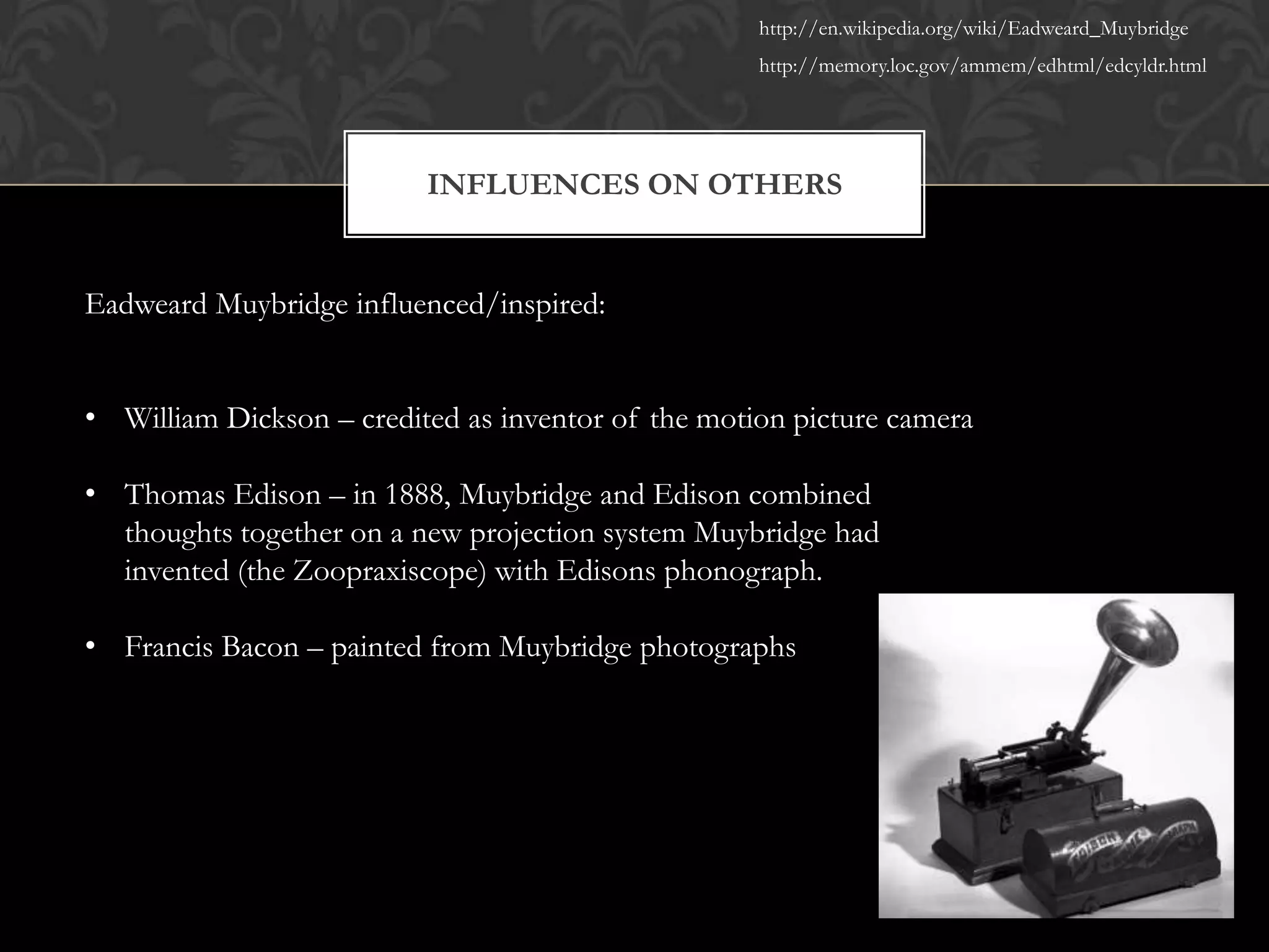 Eadweard muybridge research presentation | PPTX