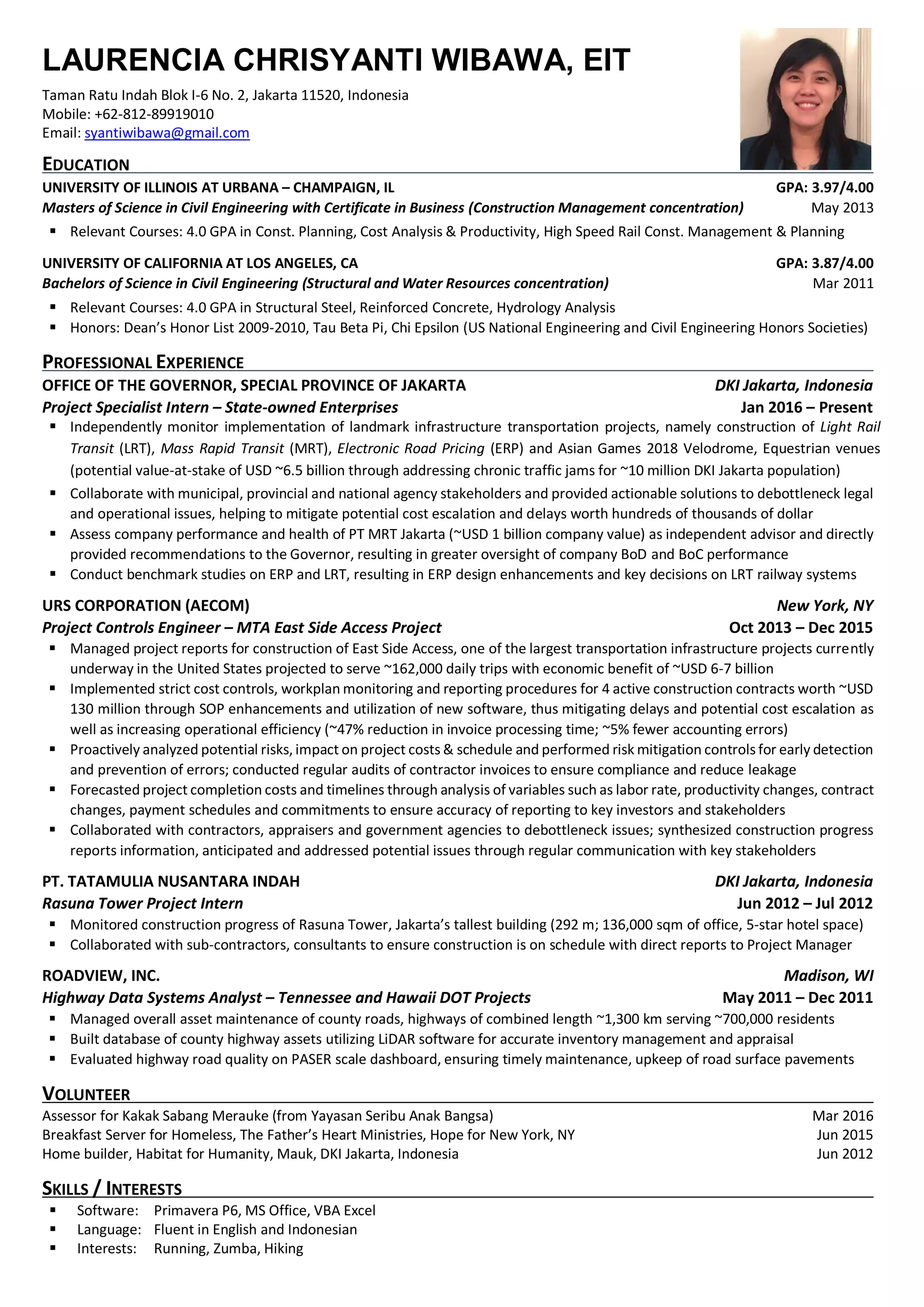 Laurencia C Wibawa (Syanti) CV | PDF