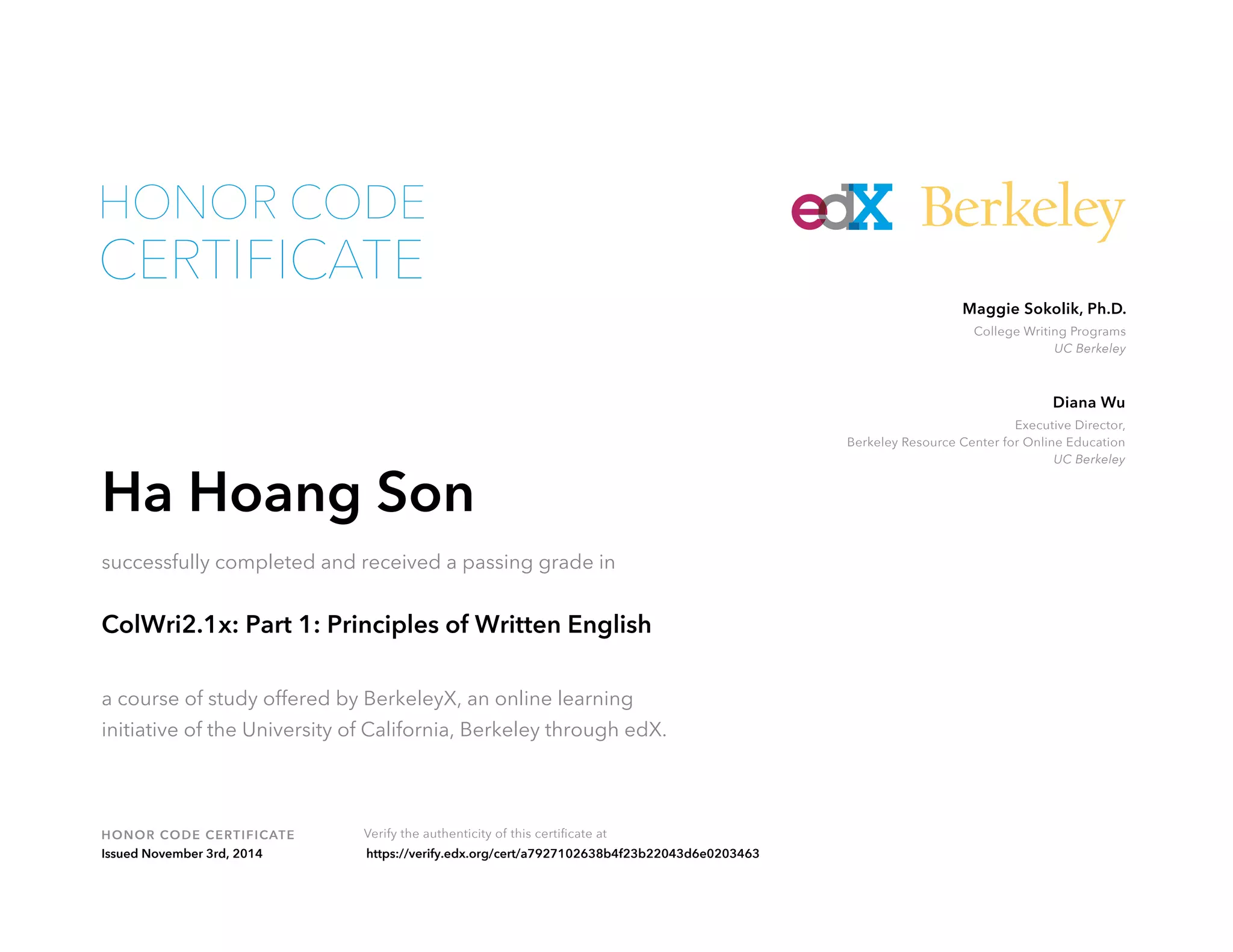 edX Certificate | PPT
