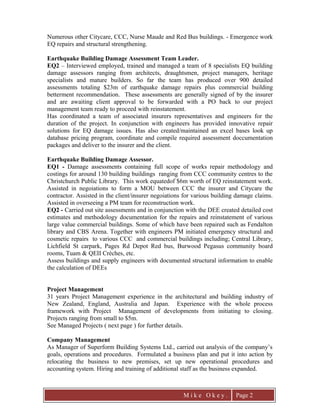 Mike Okey CV FM1 Linked in | PDF