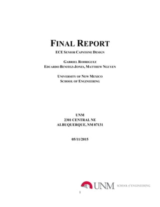 Senior Design Final Report | PDF