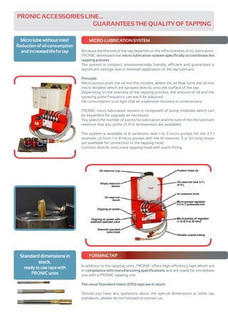 PRONIC - Tapping solutions - EN | PDF