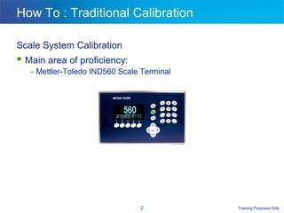 EAET Mettler-Toledo IND560 Calibration | PPT