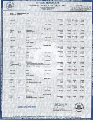 MBA Transcript | PDF