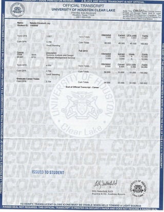 MBA Transcript | PDF