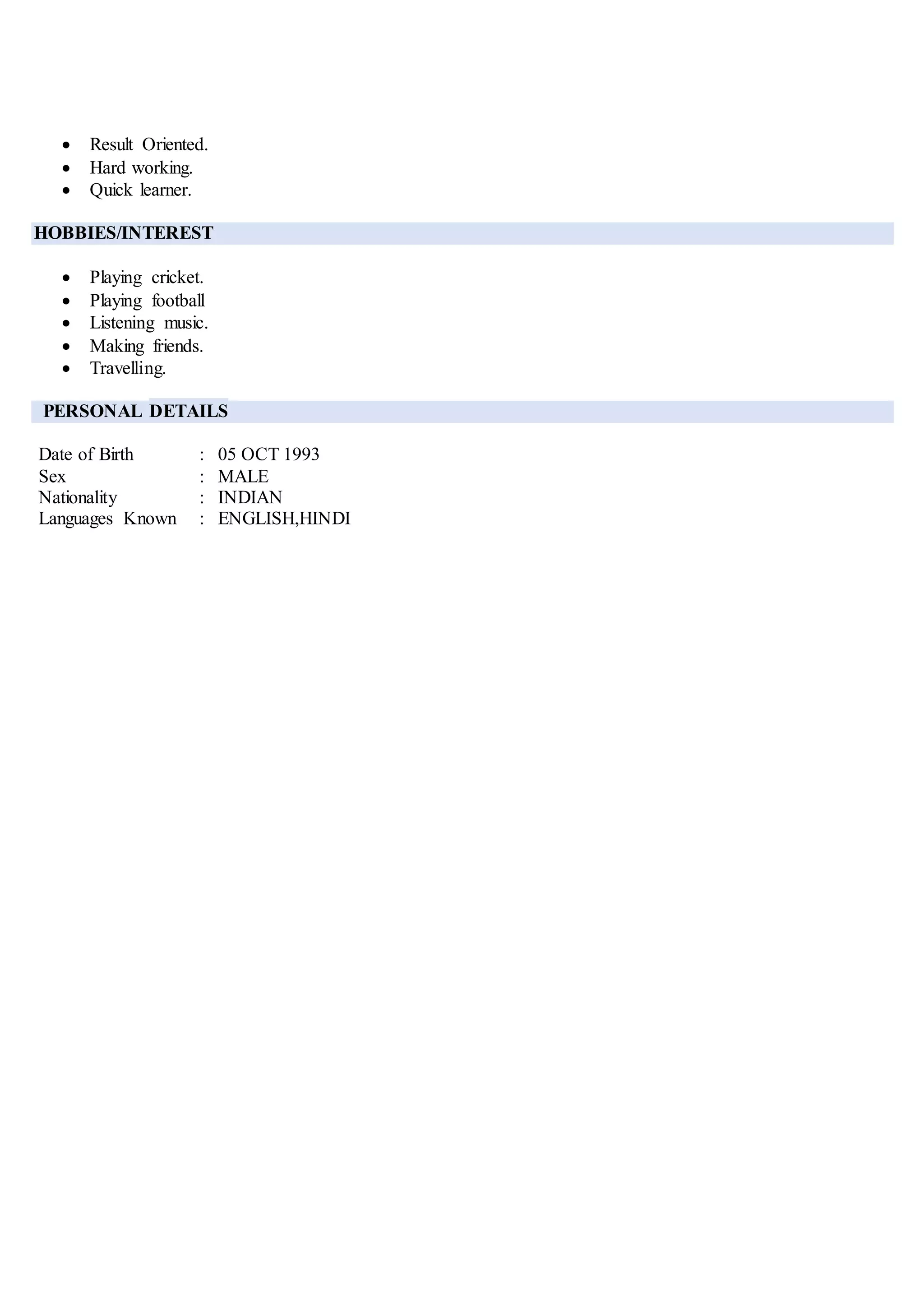 amresh resume 2 | DOCX