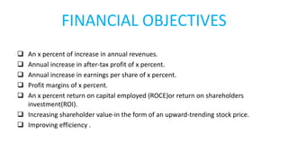 STRATEGIC OBJECTIVES AND FINANCIAL OBJECTIVES | PPTX