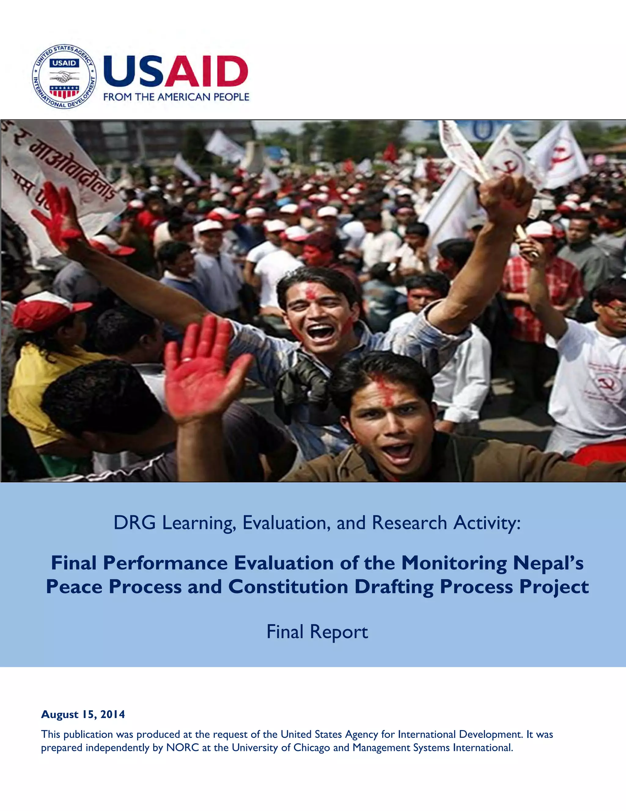 Monitoring Nepal's Peace Process and Constituion Drafting Process Project | PDF