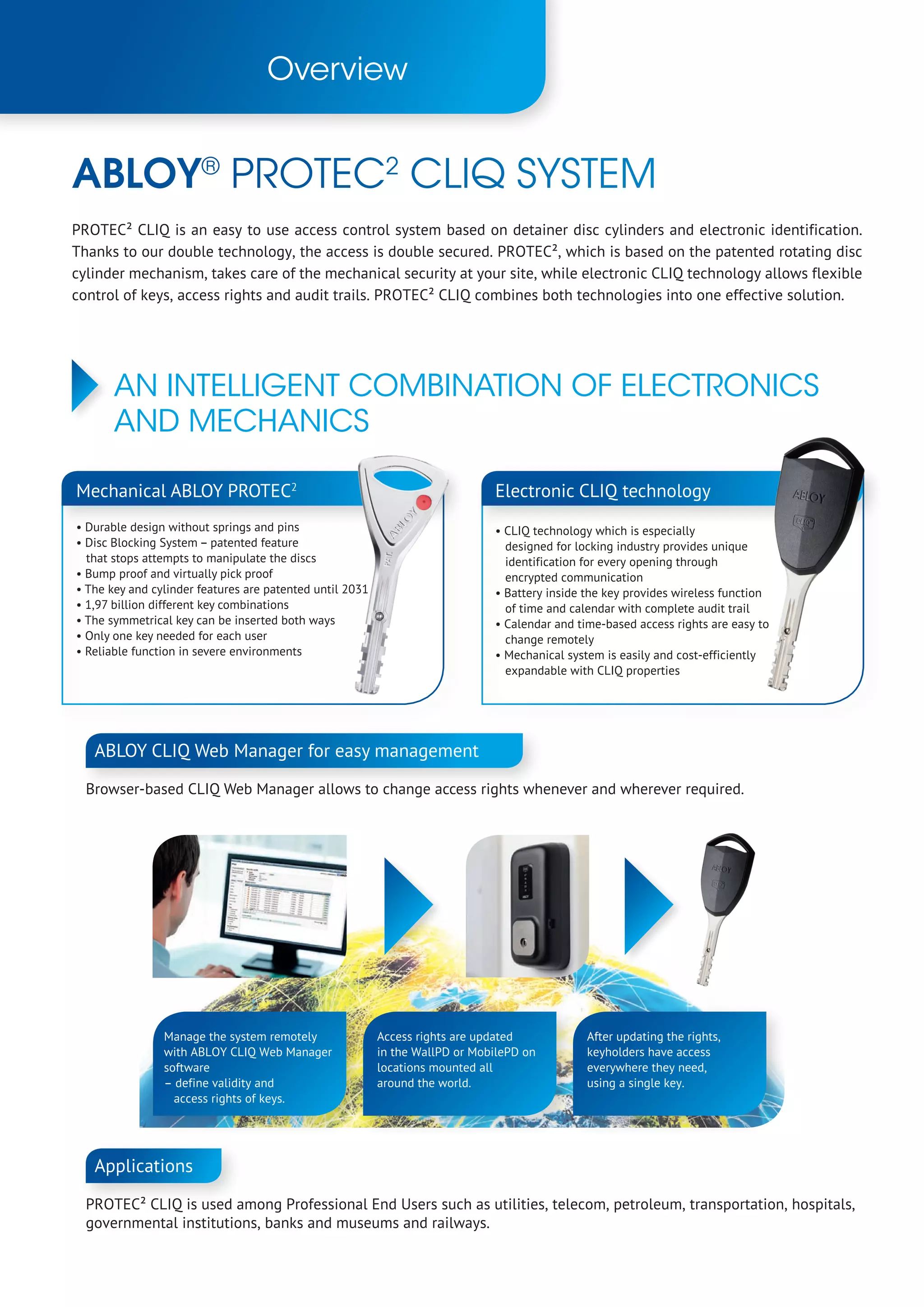 Abloy PROTEC2 CLIQ Technical Brochure | PDF