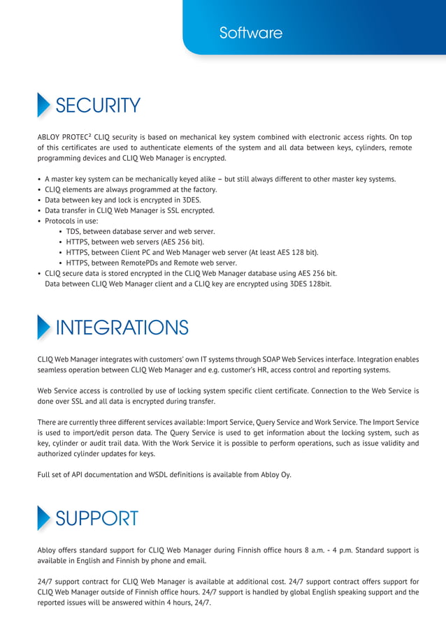 Abloy PROTEC2 CLIQ Technical Brochure | PDF