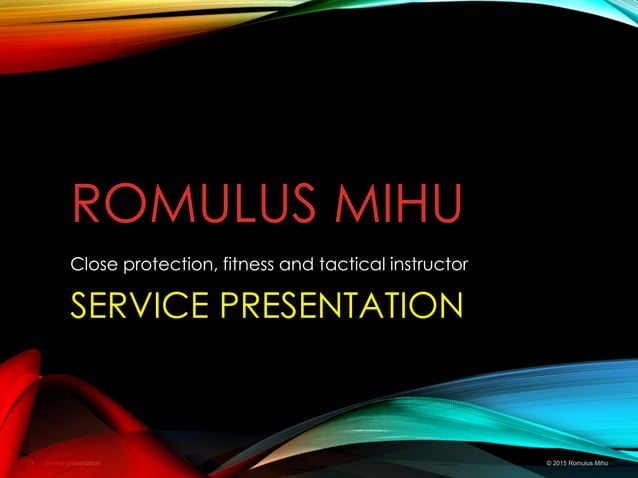 Romulus Mihu presentation services | PPT
