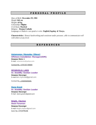 MY UPDATED CV. | PDF