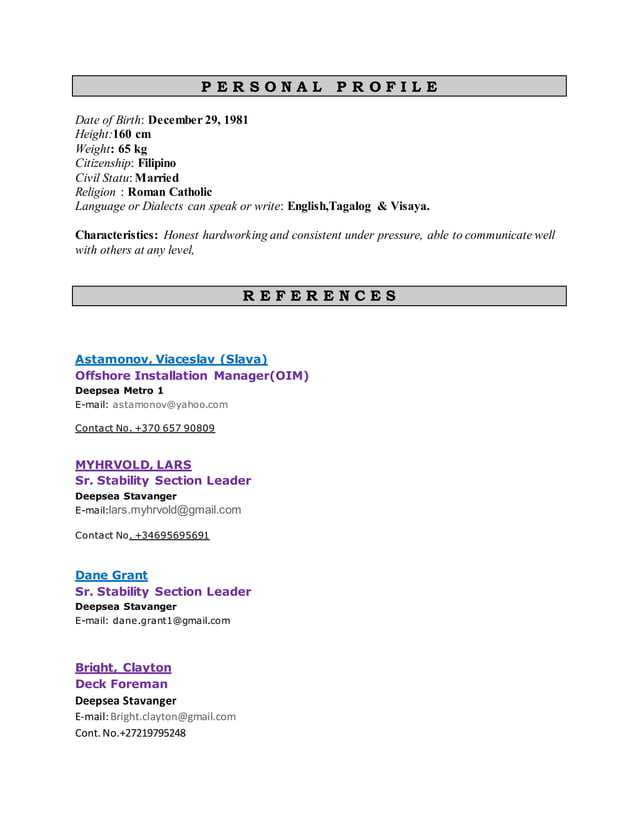 MY UPDATED CV. | PDF