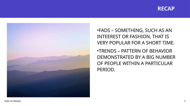 FAD VS. TREND - TNCT IN THE 21ST CENTURY | PPTX