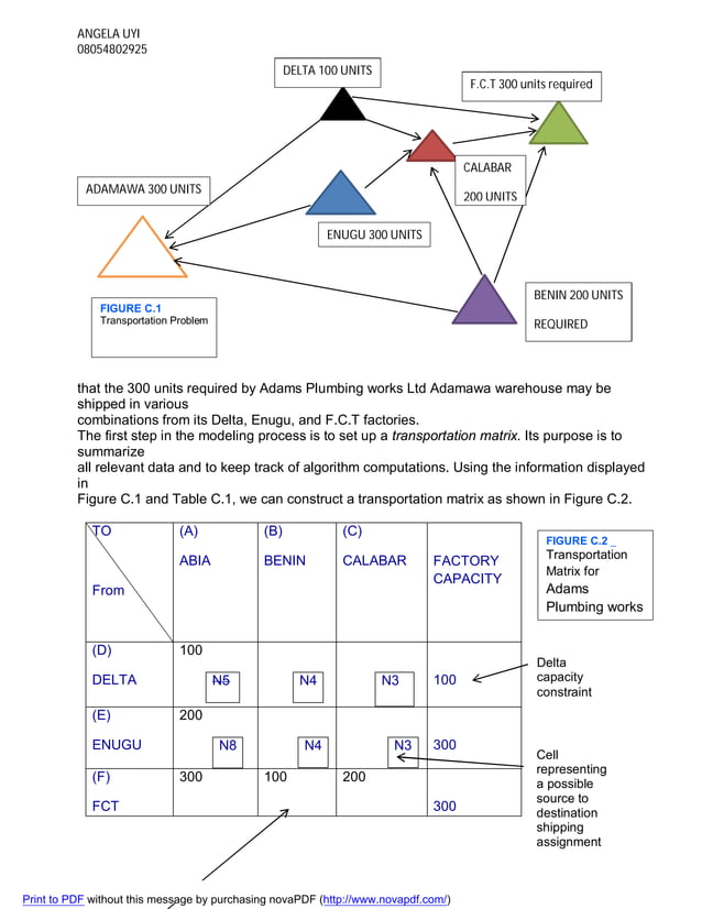 TRANSPORTATION MODEL2 | PDF