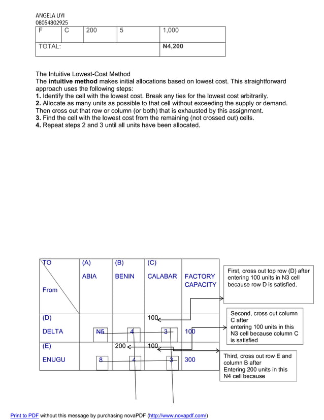 TRANSPORTATION MODEL2 | PDF
