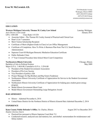 McCormick Resume Dec 9 2014 | PDF