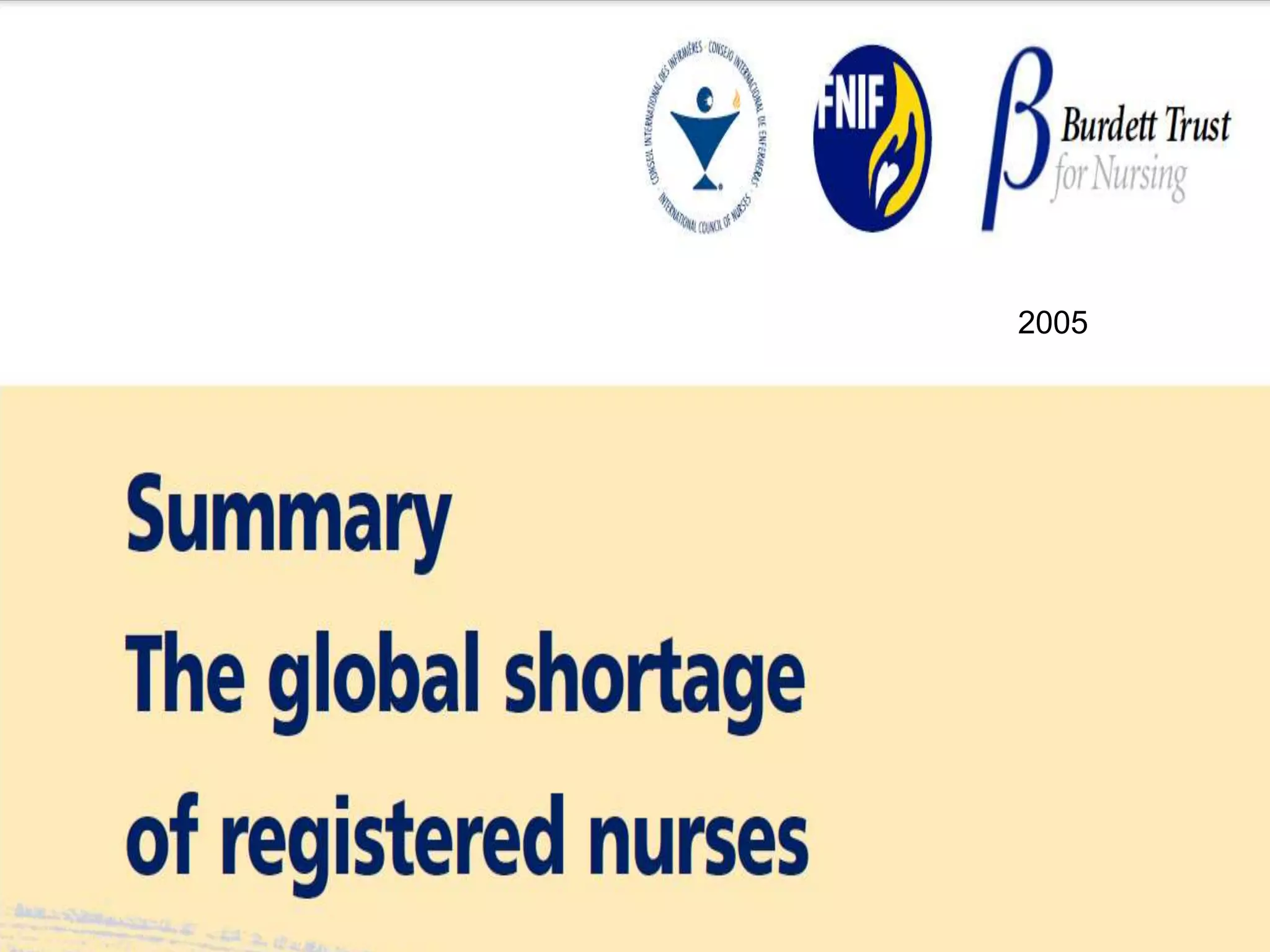 Global issue facing nursing | PPTX