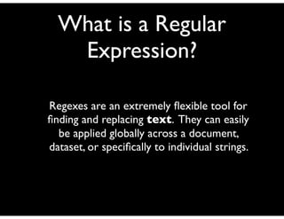 regex-presentation_ed_goodwin | PPT