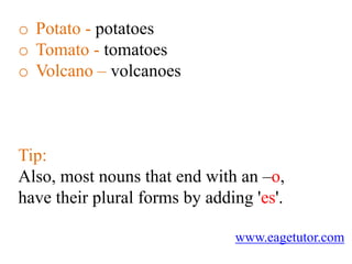 Learning 'plurals' with examples! | PPTX