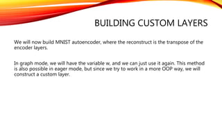 From Tensorflow Graph to Tensorflow Eager | PPT