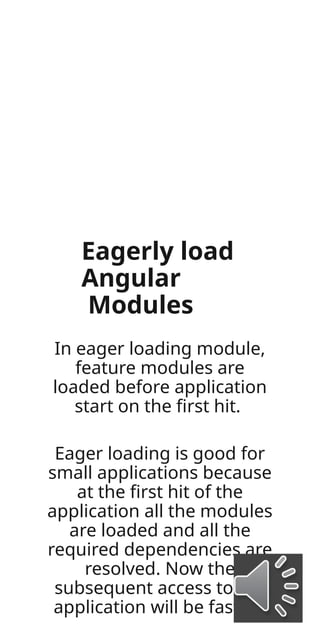 Eagerly load Angular optimization strategy | PPTX