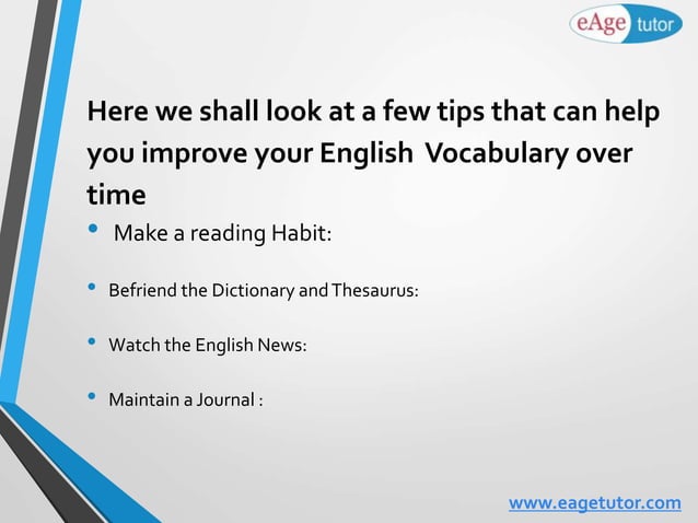 How to build your vocabulary ? | PPT
