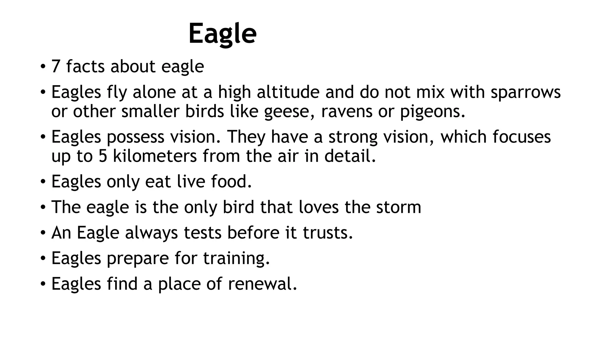 Presentation on Eagle | PPTX