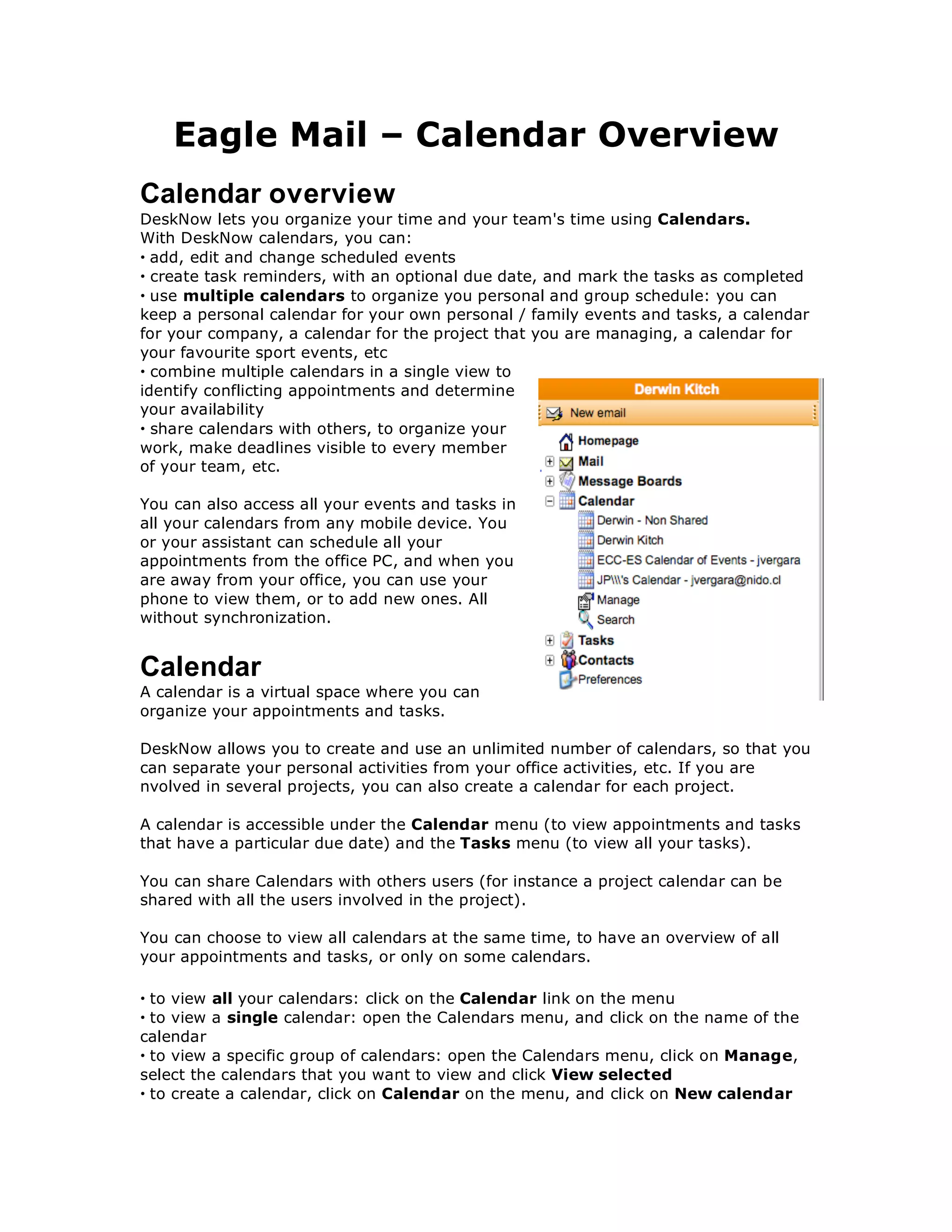 Eagle Mail Overview | PDF