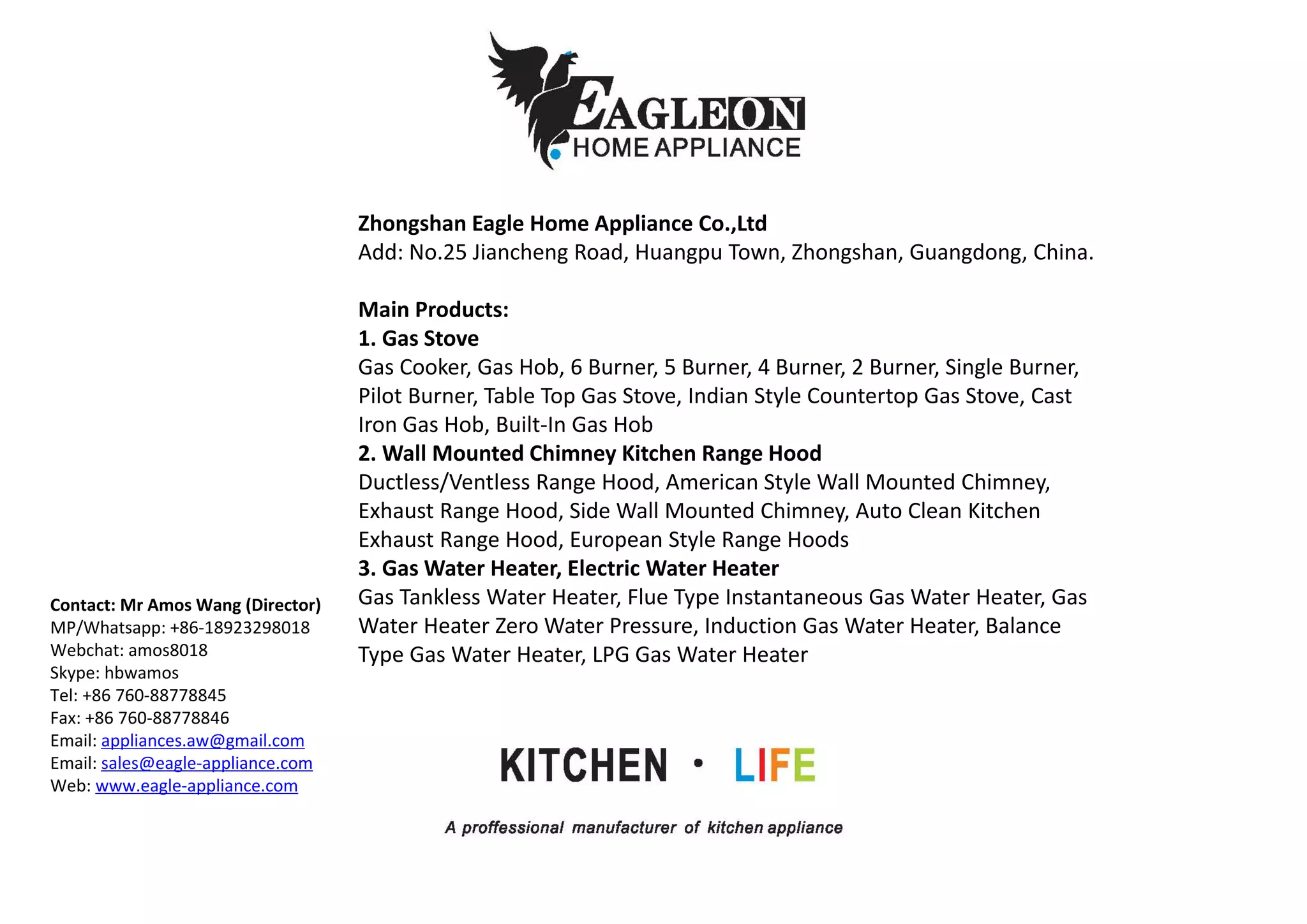 Eagle catalogue range hood | PDF