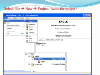 PCB Design using Eagle by Abdul Munaff & Prof. Anil Kadle | PPTX