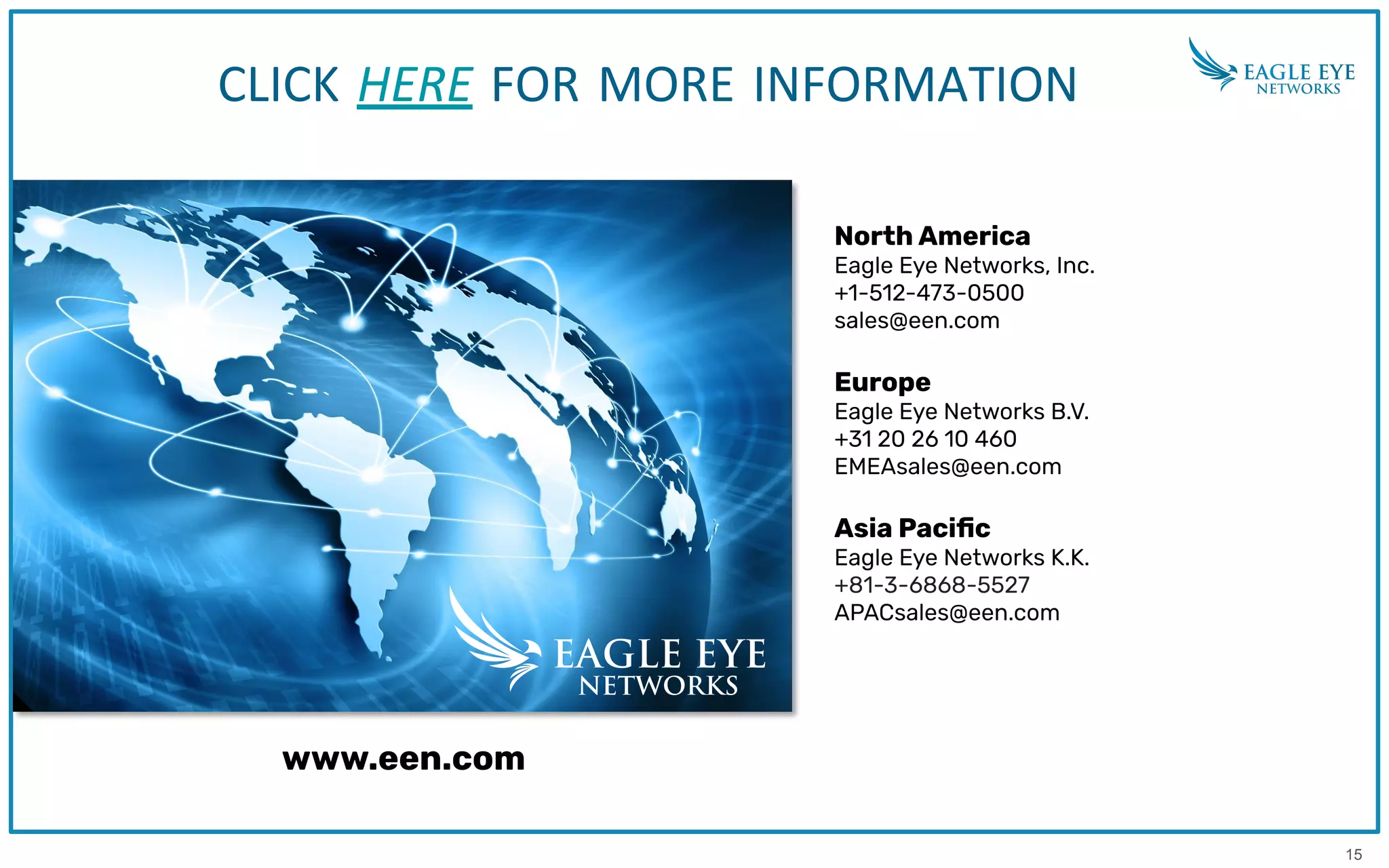 Eagle Eye Networks, Cloud Video Surveillance | PPT
