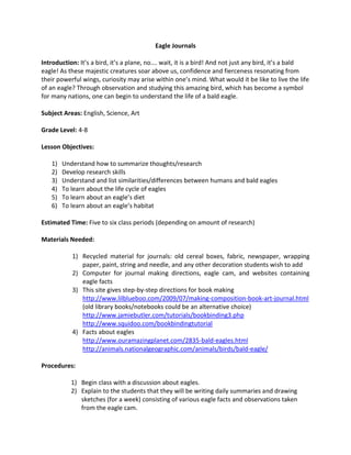 Eagle journals | DOCX