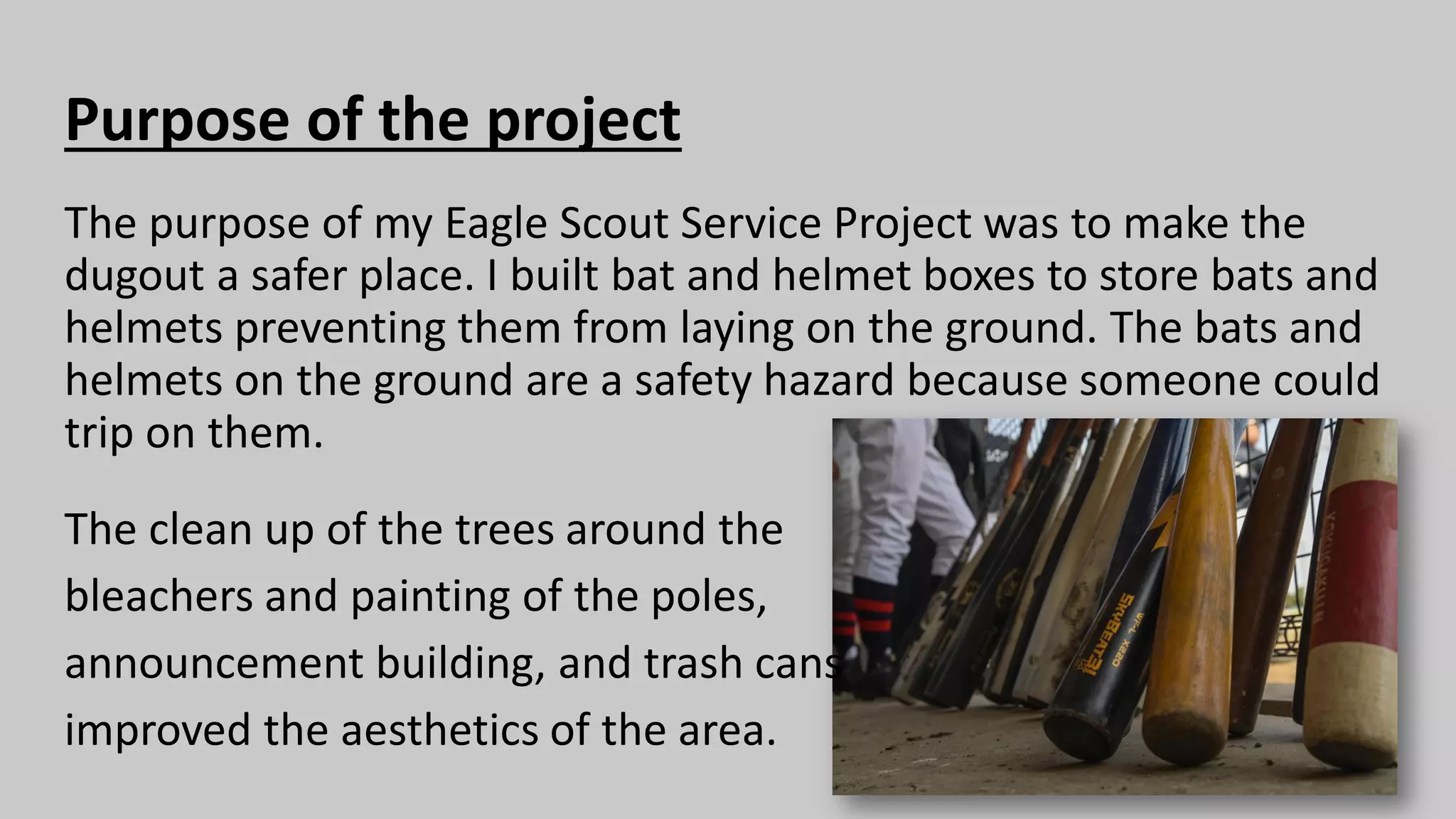 Eagle Scout Project for North Orlando Kiwanis Little League | PDF