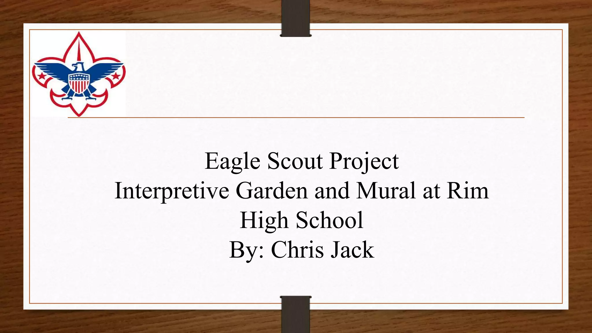 Eagle Scout Service Project Presentation | PPTX