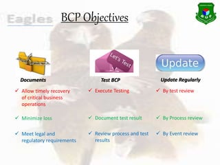 Rolling out Business Continuity Planning (BCP) for Manufacturer Company ...