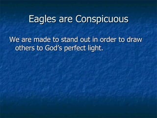 Eagles Conspicuous2 | PPT