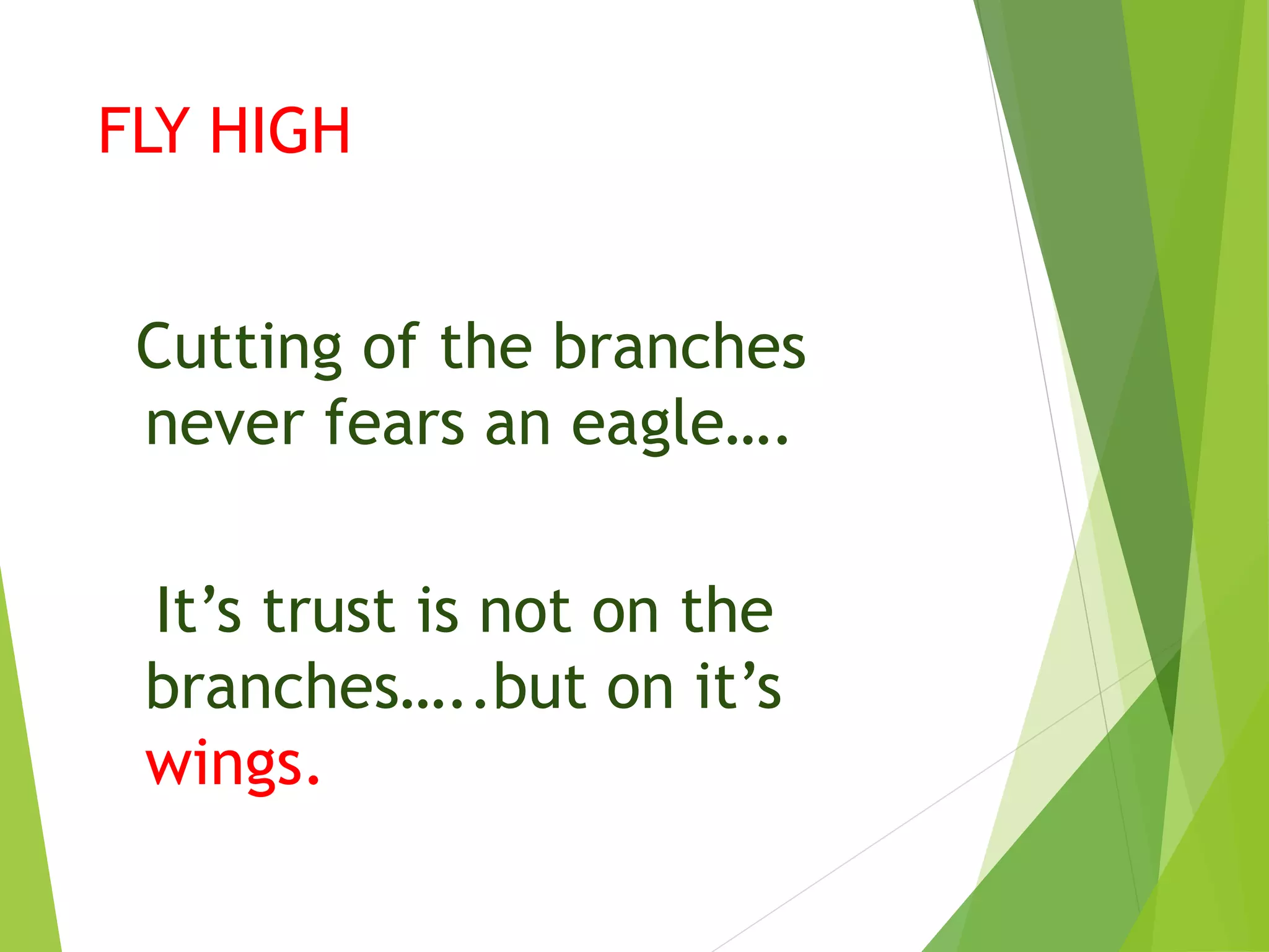 Eagle story FLY High - James Joseph Adhikarathil Kottayam | PPT