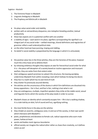 Eagleton macbeth | DOCX