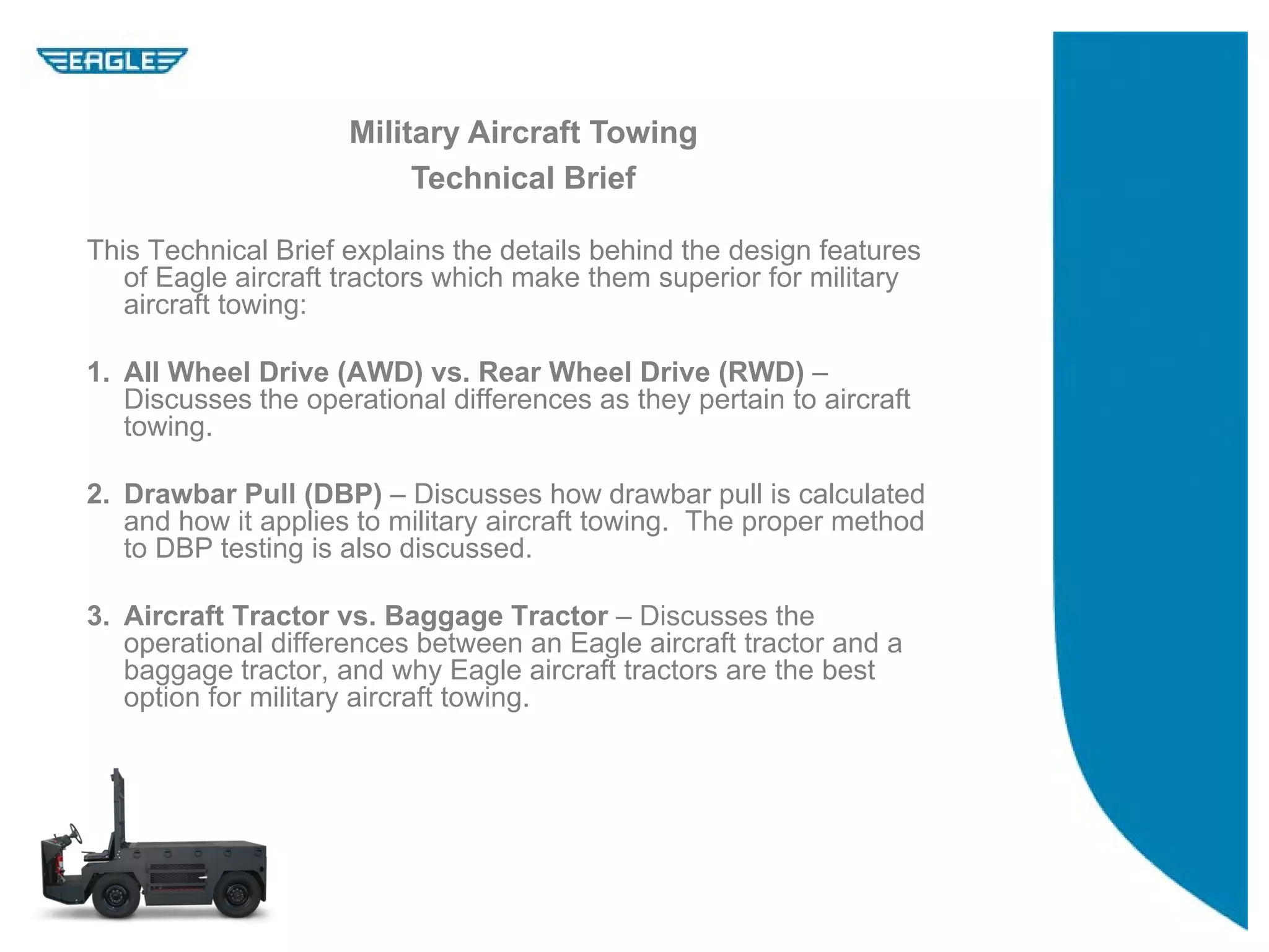 Eagle Tugs TT & USAT Military Technical Brief | PDF