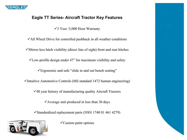 Eagle Tugs Tt Series Technical Brief | PDF
