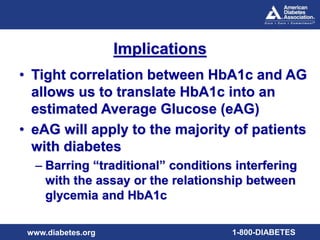Blood Glucose and Estimated A1c Converstion | PPT