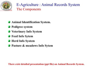 The Ministry of Food Agriculture and Livestock - e-Agriculture Projects ...