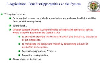 The Ministry of Food Agriculture and Livestock - e-Agriculture Projects ...