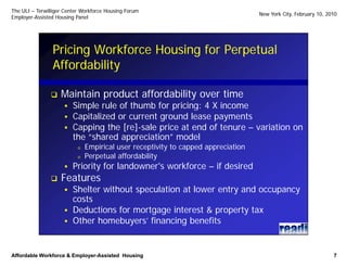 Producing Workforce Housing - Employer-Assisted Housing on Ground ...
