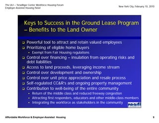 Producing Workforce Housing - Employer-Assisted Housing on Ground ...