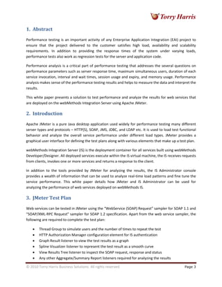 EAI Performance Analysis Web-Methods | Torry Harris Whitepaper | PDF
