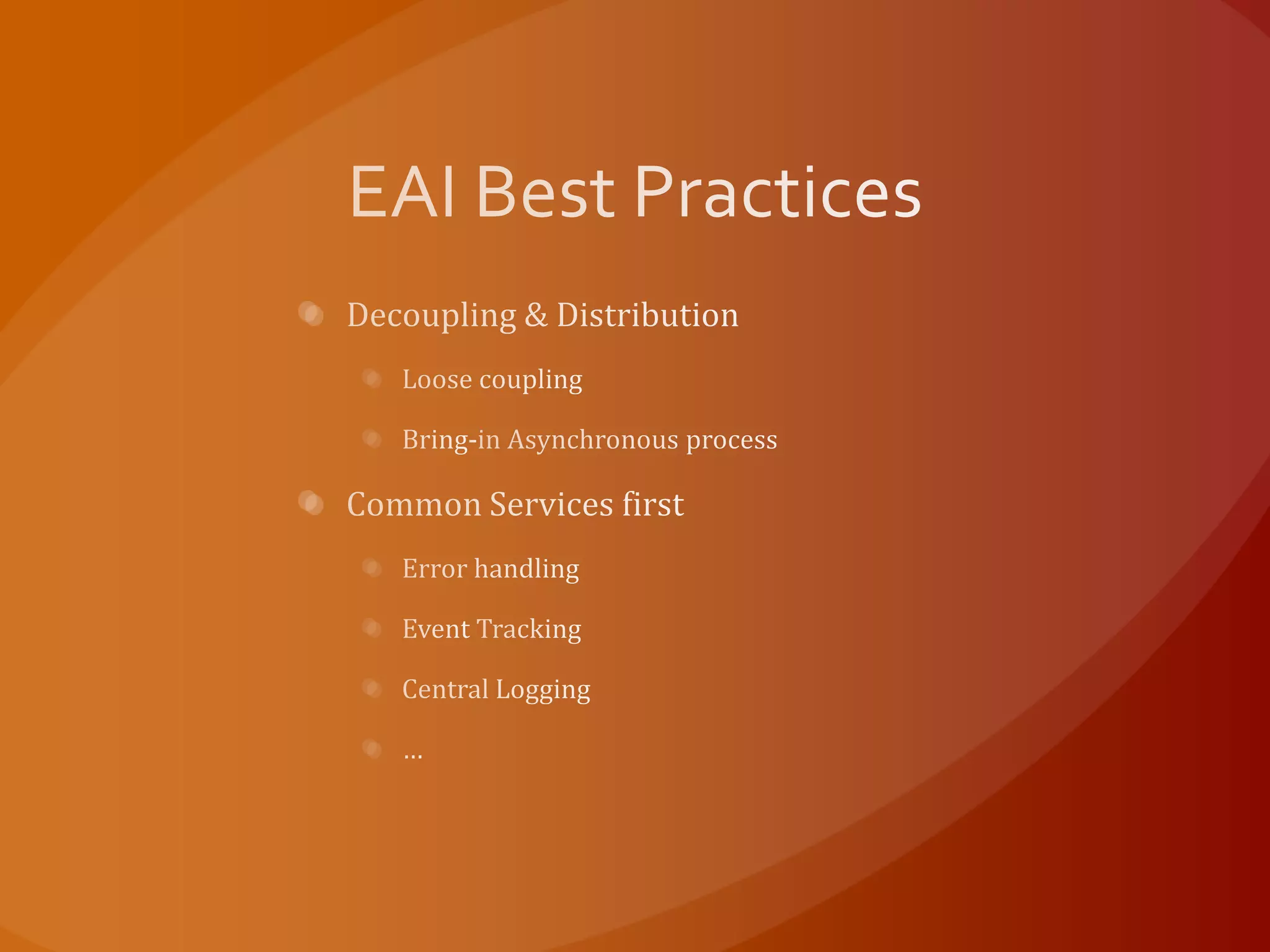 EAI Best Practices | PPT